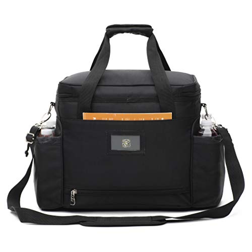 MOJECTO XX-Extra Large Tall Insulated Cooler Lunch Bag (XX-14x12.5x9 In). 1680D Heavy-Duty Polyester, High Density Insulation, Heat-Sealed Liner, Durable Zipper, Multiple Pockets, Metal Buckle.