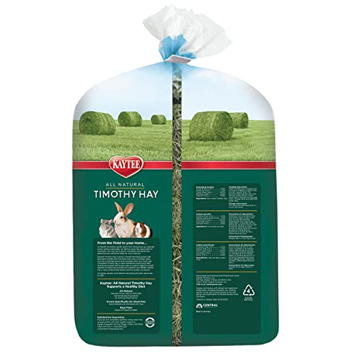 Kaytee All Natural Timothy Hay for Guinea Pigs, Rabbits & Other Small Animals, 12 Pound