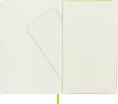 Moleskine Classic Notebook, Soft Cover, Large (5" x 8.25") Ruled/Lined, Lemon Green, 192 Pages