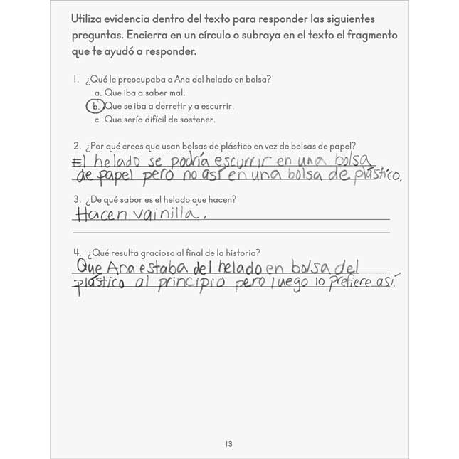 Really Good Stuff Activities for Spanish Reading Comprehension Journals (Actividades de comprensión lectora) - 12 journals