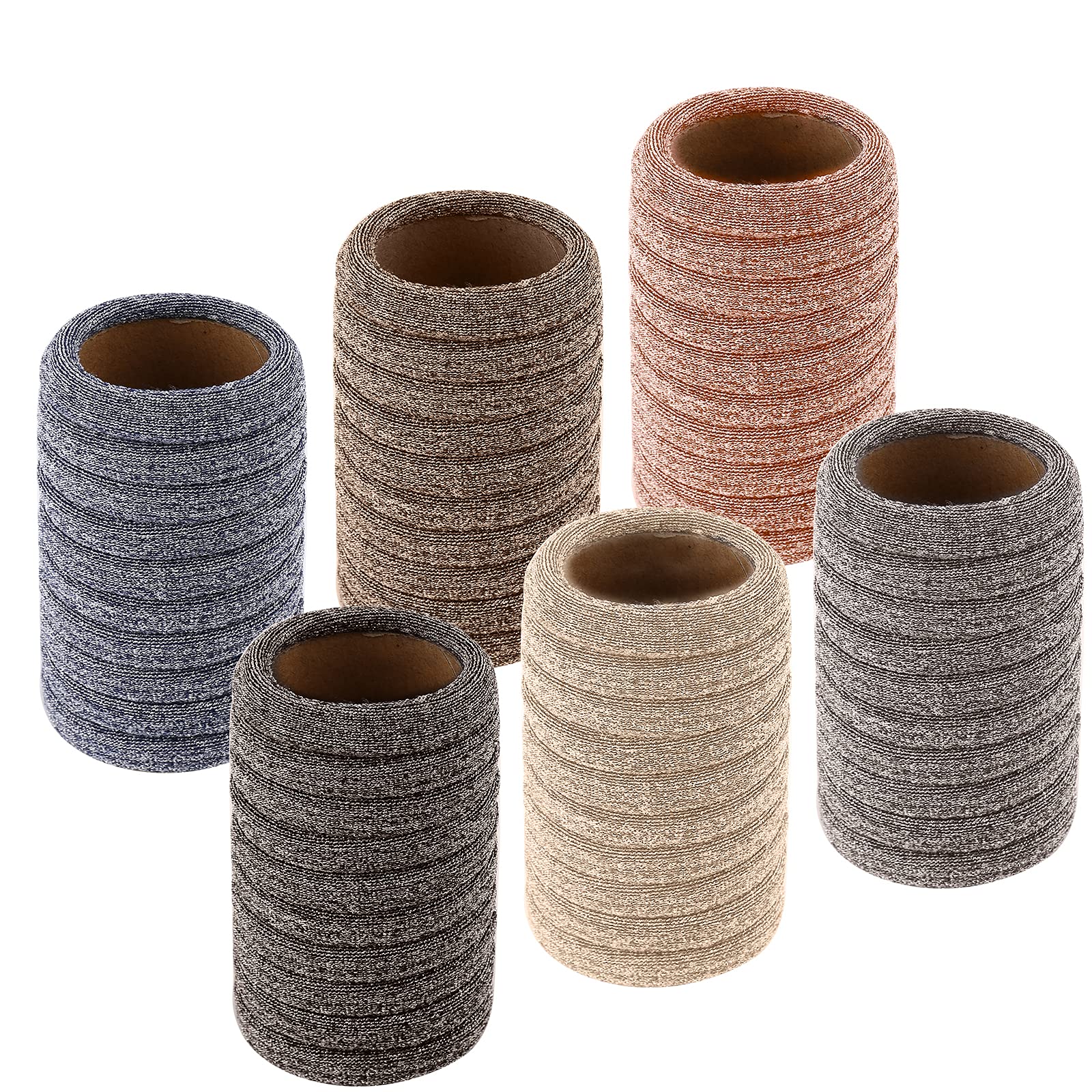 60PCS Large Hair Ponytail Holders, Large Seamless Hair ties bands, Cotton Hair Bands, by BAOLI