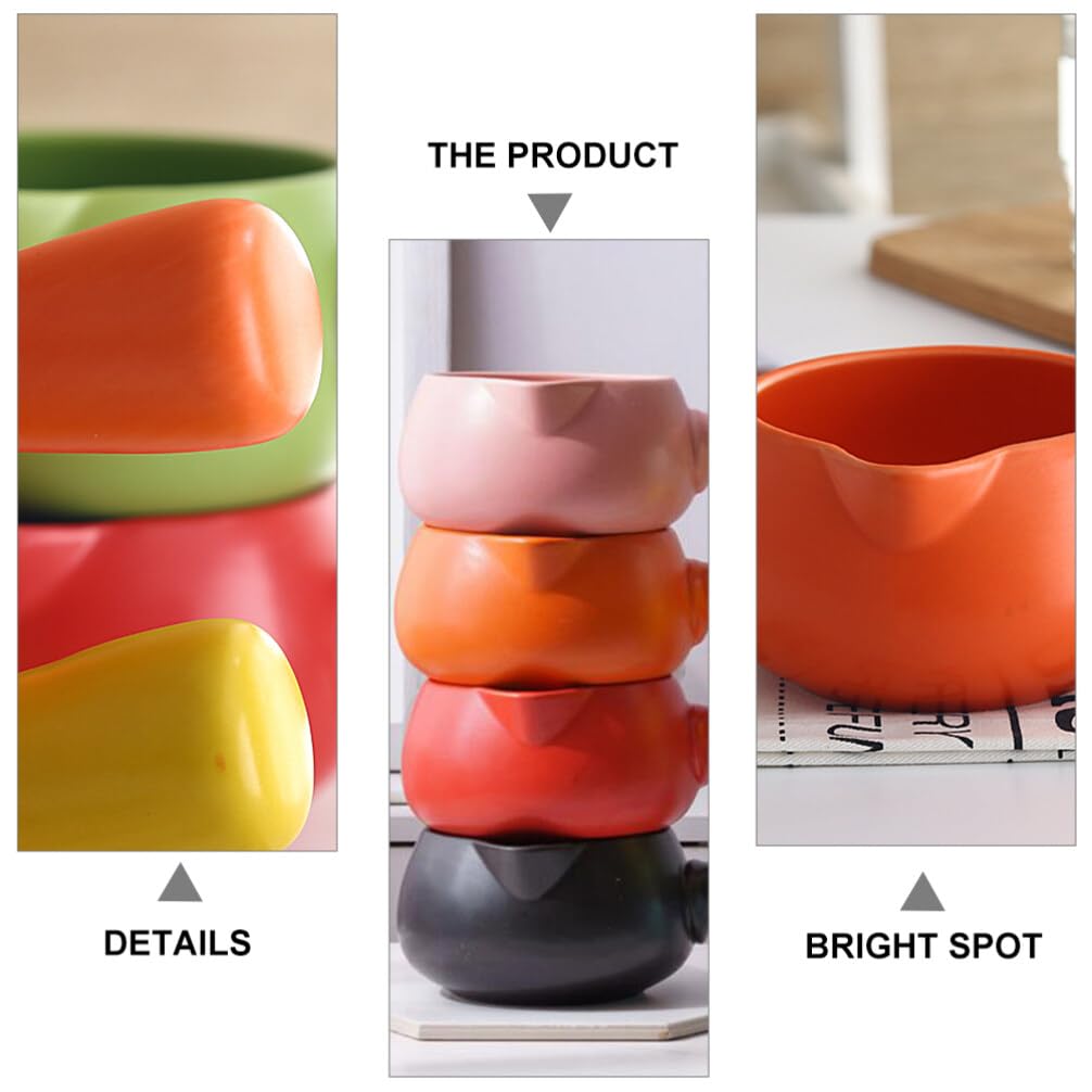 Luxshiny 700ml Delicate Soup Pan Noodle Pot Exquisite Ceramics Soup Pot Cooking Heating Milk Dishwasher Safe