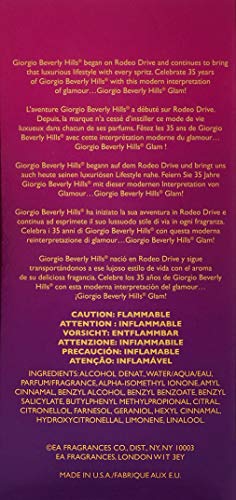 Giorgio Beverly Hills Glam, 3.4 Fluid Ounce