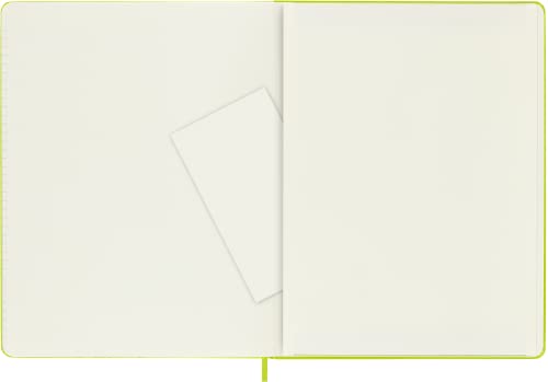 Moleskine Classic Notebook, Hard Cover, XL (7.5" x 9.5") Ruled/Lined, Lemon Green, 192 Pages