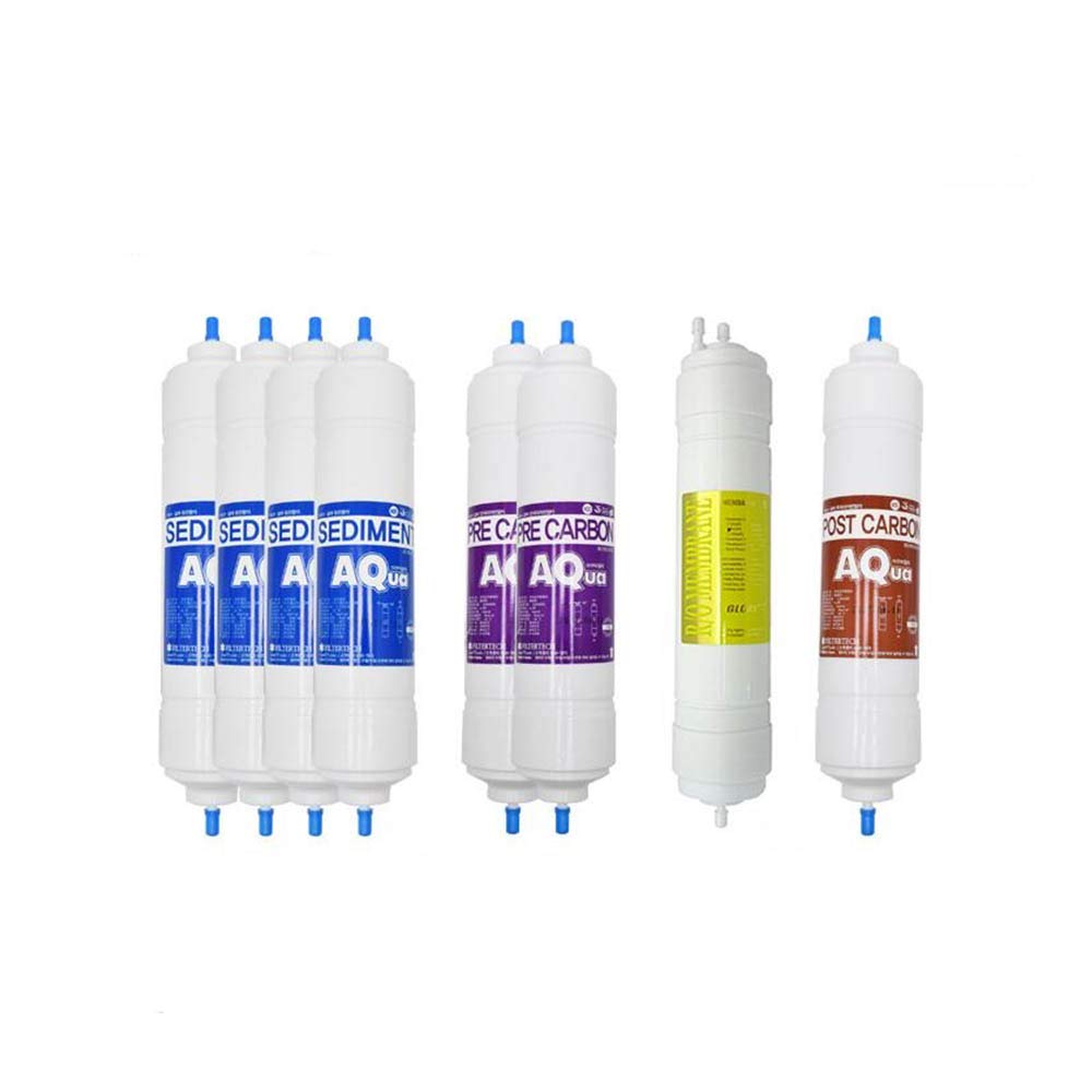8EA Economy Replacement Water Filter 1 Year Set for Coway : CHP-7200/CHP-8100/CHP-8800/CHP-8800L/CHP-8800R/CHP-9100/CHPE-04CL/CHPI-610L/CHPI-610R/CP-6025-10 microns