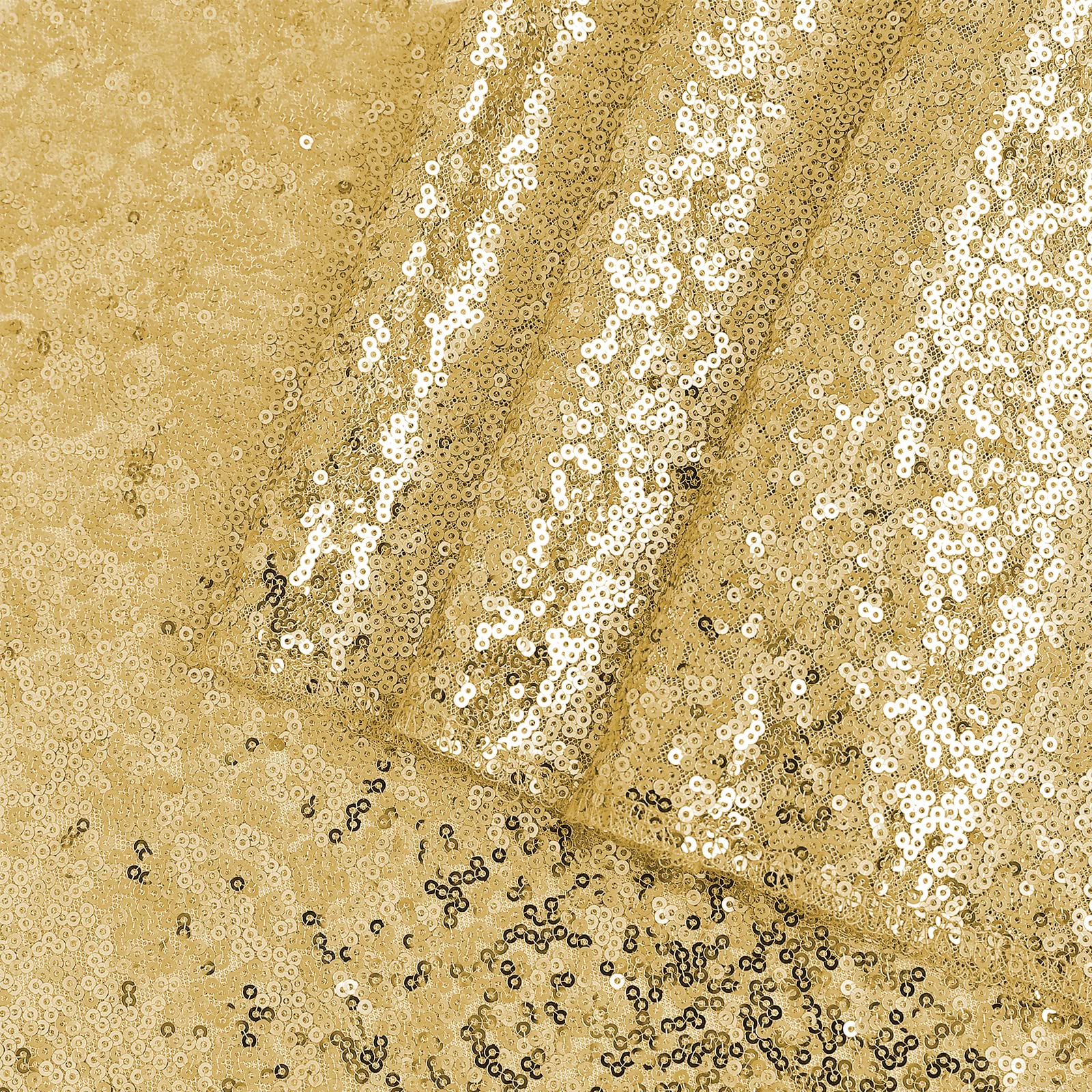 OQSQ Gold Sequin Tablecloth - 60x102 inch, Glitter Tablecloth, Sparkle Sequence Table Cover for Wedding,Birthday Party,Bridal Shower Decorations