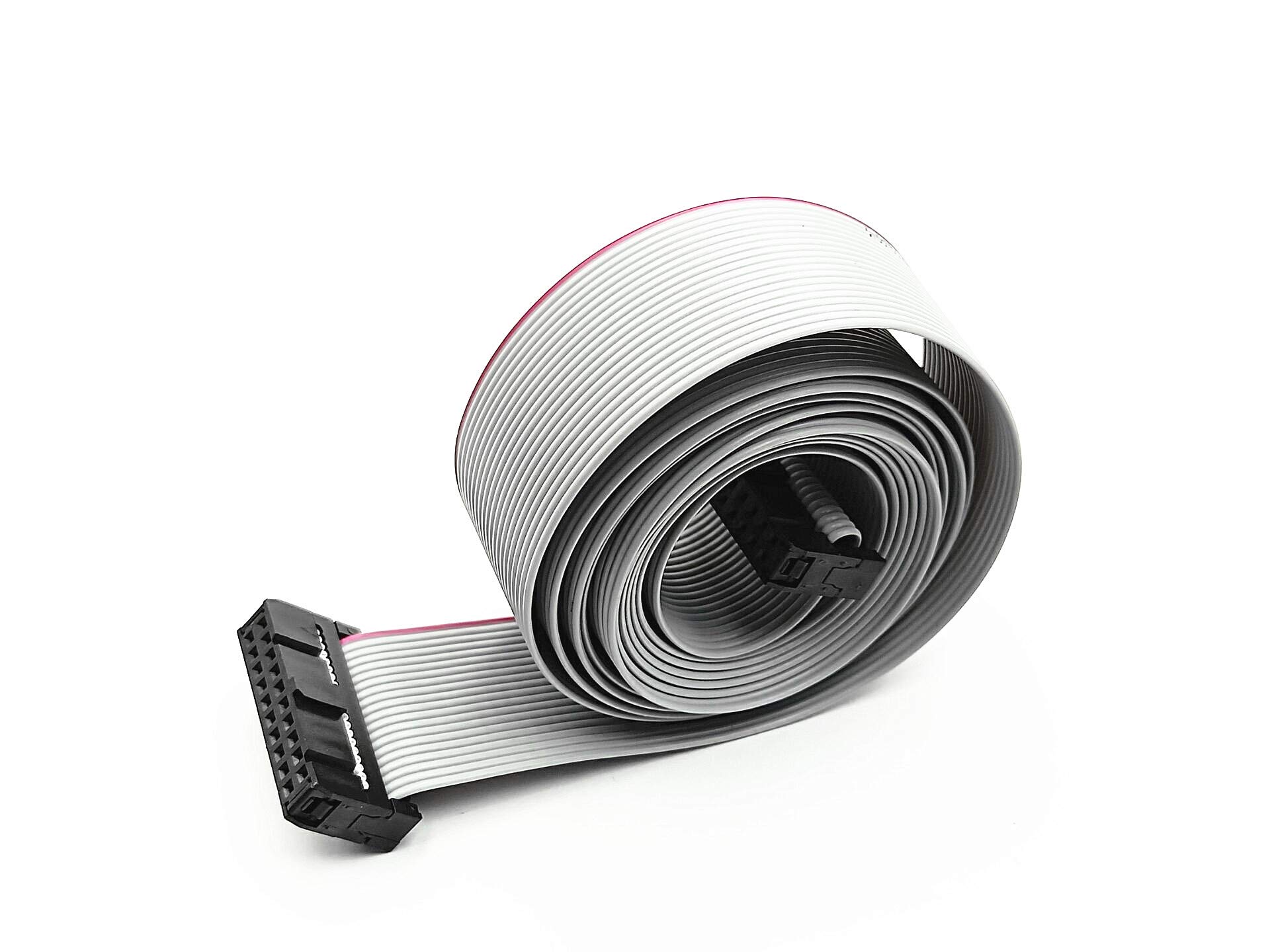 BLS 2.54mm Pitch IDC 20-Pin F/F Connector Extension Flat Ribbon Cable 150cm Length