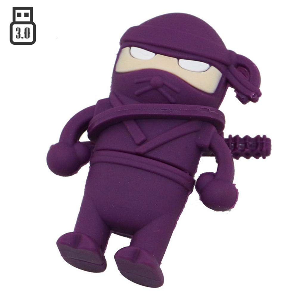 8GB Ninja Model USB 3.0 Flash Drive Memory Stick PenDrive Thumb Drive Jump Drive USB Flash Memory USB 3.0 Drive U Disk USB Stick Flash Disk Pen Drive - Purple