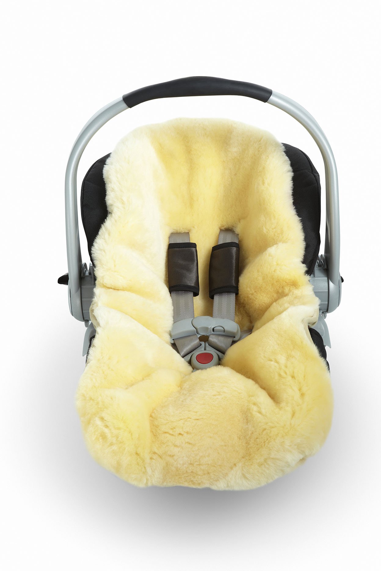 Fareskind Baby Go Cozy Sheepskin Bunting Bag, Black, 0-12 Months