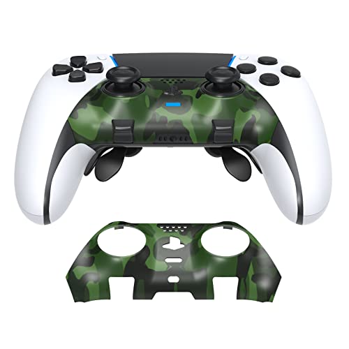 JOYTORN Faceplate Replacement Shell for PS5 Dualsense Edge Controller,Dualsense Edge Accessories Skin Replacement for Original Black Faceplate Shell- Upgrade Your Controller Appearance(Camouflage)