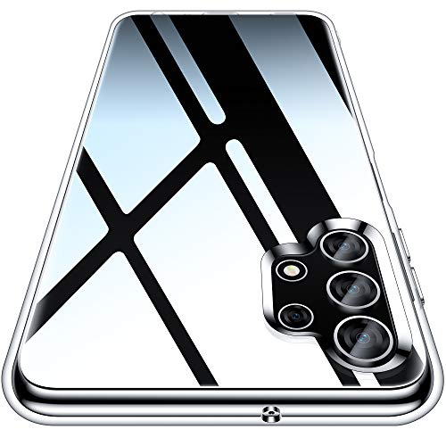 Samsung Galaxy A32 5G Case, Vakoo Crystal Clear Series Slim Thin Soft TPU Shockproof Protective Phone Case for Galaxy A32 5G Smartphone - Transparent