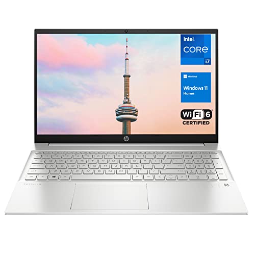 HP Pavilion Laptop, 15.6" FHD Touchscreen, Intel Core i7-1255U, 16GB RAM, 1TB SSD, HDMI, Webcam, Wi-Fi 6, Backlit KB, Fingerprint Reader, Windows 11 Home, Silver