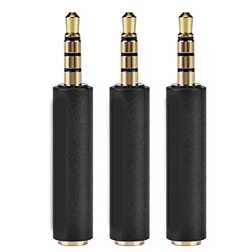 Pomya Male to Female Headphone Audio Adapter,3.5mm OMTP to CTIA Conversion Earphone Adapter for Earphone Compatible with Smartphones and Tablets,OMTP to CTIA Converter( 3PCS)