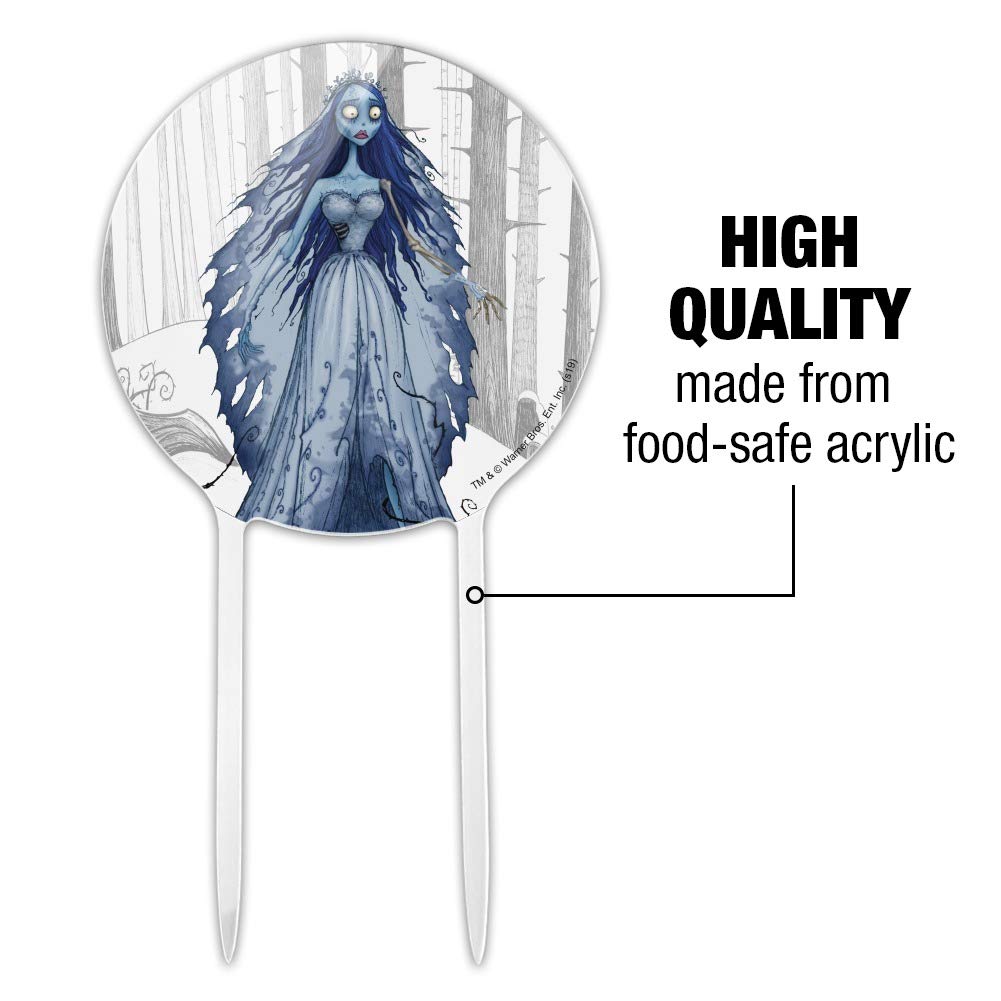 Acrylic Corpse Bride Bride Cake Topper Party Decoration for Wedding Anniversary Birthday Graduation