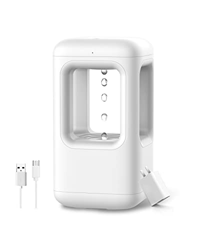 Cool Mist Humidifier Anti gravity Water Droplet Countercurrent Retard Pressure Anxiety 500ml Humidifier for Bedroom Easy to Clean Quiet Energy-Saving Automatic Shutdown Power-off Protection… (White)