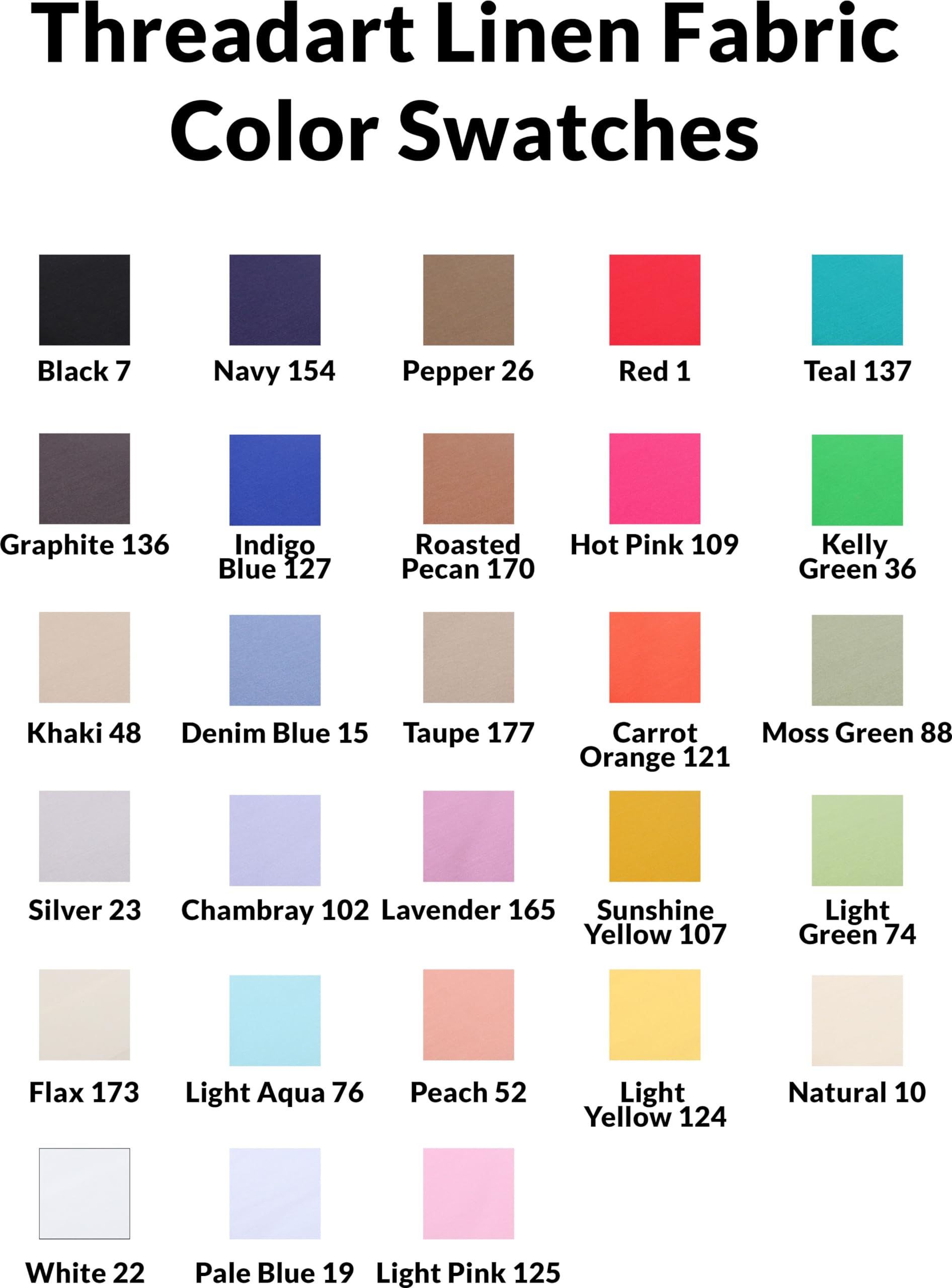 Threadart Linen Fabric by The Yard - Embroidery Fabric - Premium Cotton Linen Fabric for Embroidery, Cross Stitch, Apparel, Linen Canvas, Home Décor - 55" Width - Natural