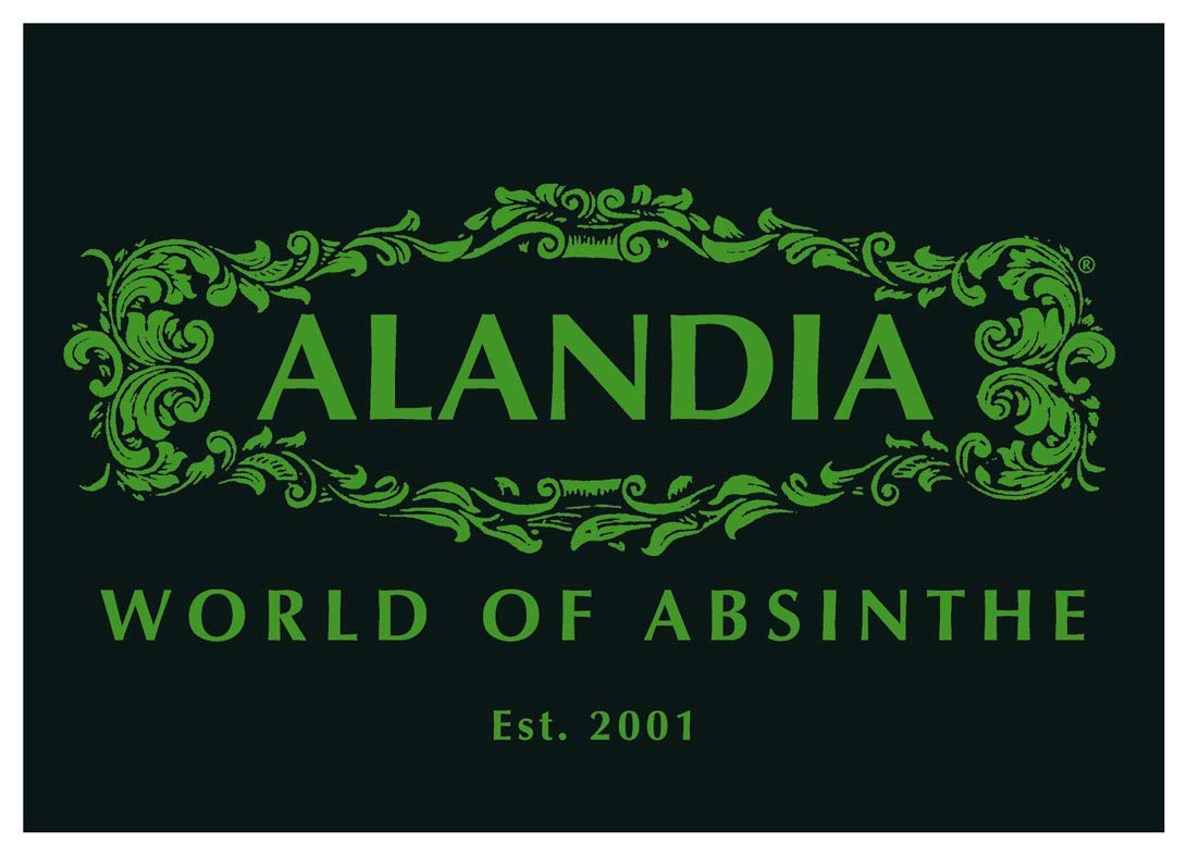 ALANDIA Original Absinthe Glasses Set of 4 | With Reservoir | Mouthblown Glass (not pressed)