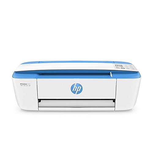 HP DeskJet 3755 All-in-One Wireless Printer - Instant Ink Ready, Mobile Printing, Best Printer for Home and Office, Scanner, Copy, Fax, Inkjet with Built-in Wifi, J9V90A - Blue Accent (Renewed)