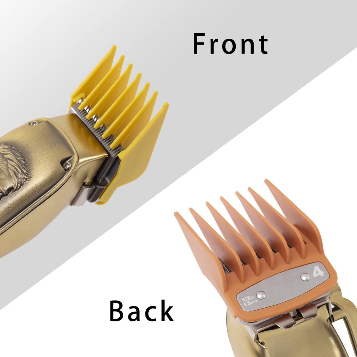 8pcs Colorful Hair Clippers Guard Combs Attachment #3171-500 1/8” to 1,Replacement Hair Guides Combs Set Fits for Most Full Size Hair Clippers