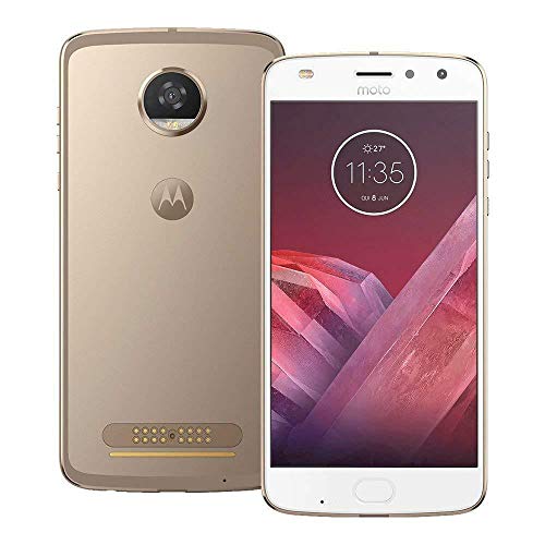 Motorola Moto Z2 Play (64GB, 4GB RAM) XT1710-06 GSM Factory Unlocked US & Global 4G LTE Bands - International Model - Gold