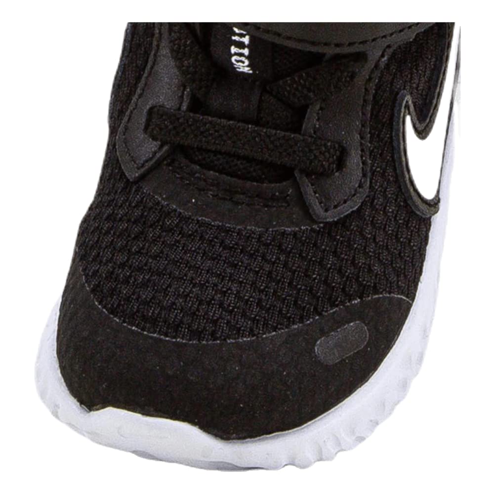 Nike Baby Boys Revolution 5 Toddler Velcro Running Shoe, Black/White-Anthracite, 5 Infant