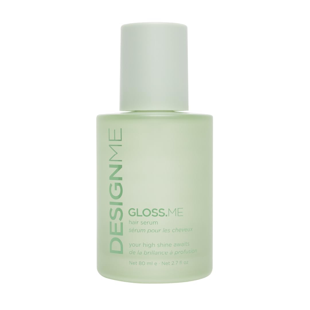 GLOSS.ME Hair Serum by DESIGNME | Anti Frizz Hair Serum for Women | Argan Hair Serum Adds Shine, Smoothness, & Hydration | Paraben & Sulfate Free Straight, Wavy, Coily, or Curly Hair Serum, (2.5 Oz)