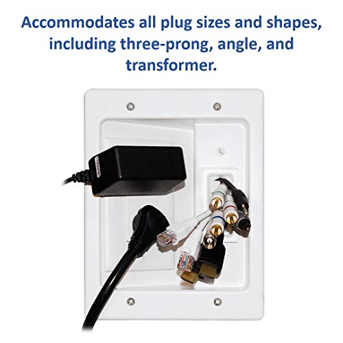 C2G/ Cables To Go 16314 Wiremold In-Wall TV Power Kit