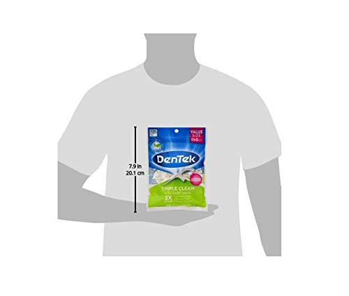 DenTek Triple Clean Floss Picks | No Break Guarantee | 150 Count