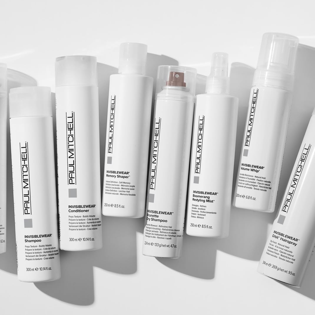 Paul Mitchell Invisiblewear Volume Whip Styling Foam, Humidity Resistance, Natural Hold, For Fine Hair, 6.8 fl. oz.
