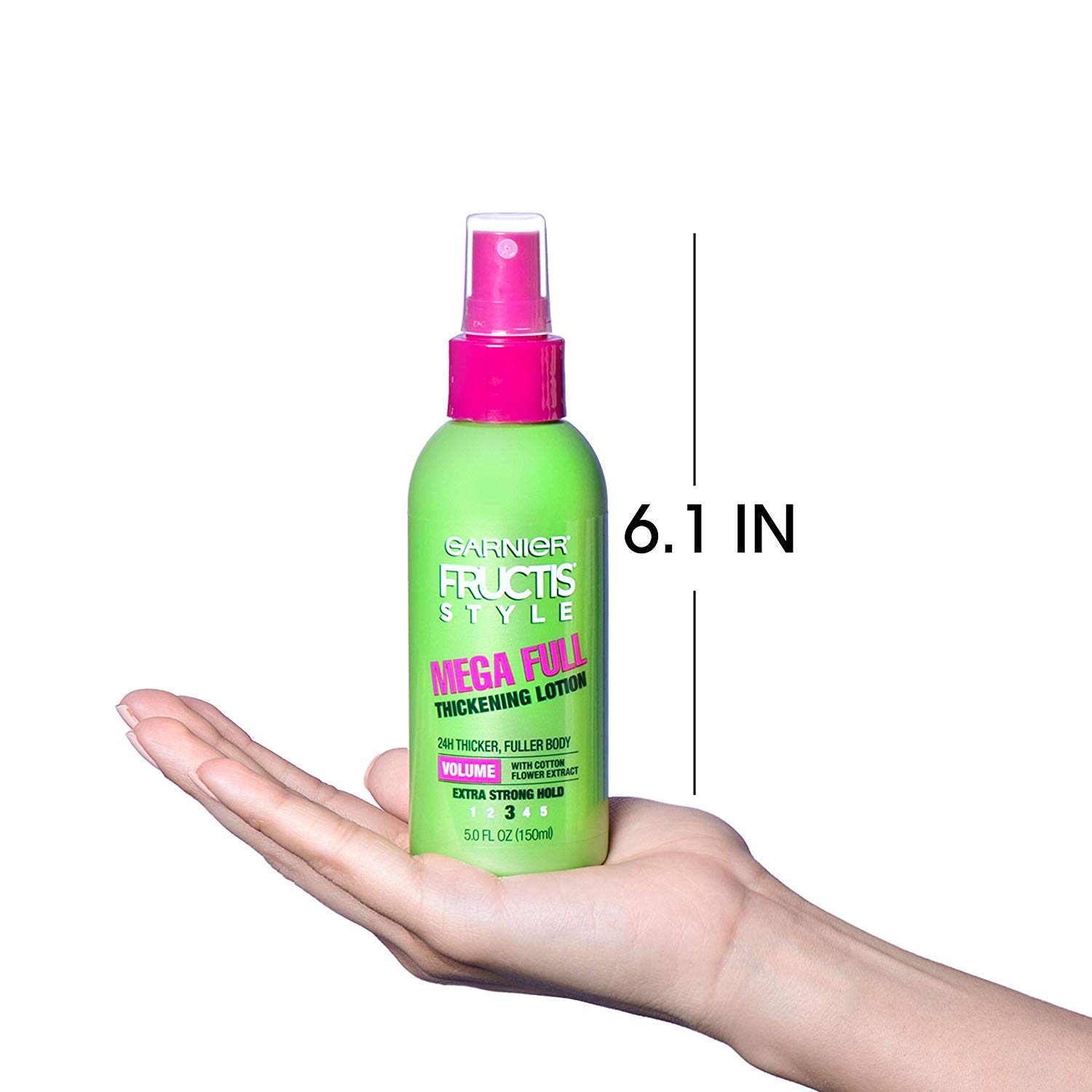 Garnier Fructis Style Mega Full Thickening Lotion for All Hair Types, 5 Ounce (2 Count) (Packaging May Vary)