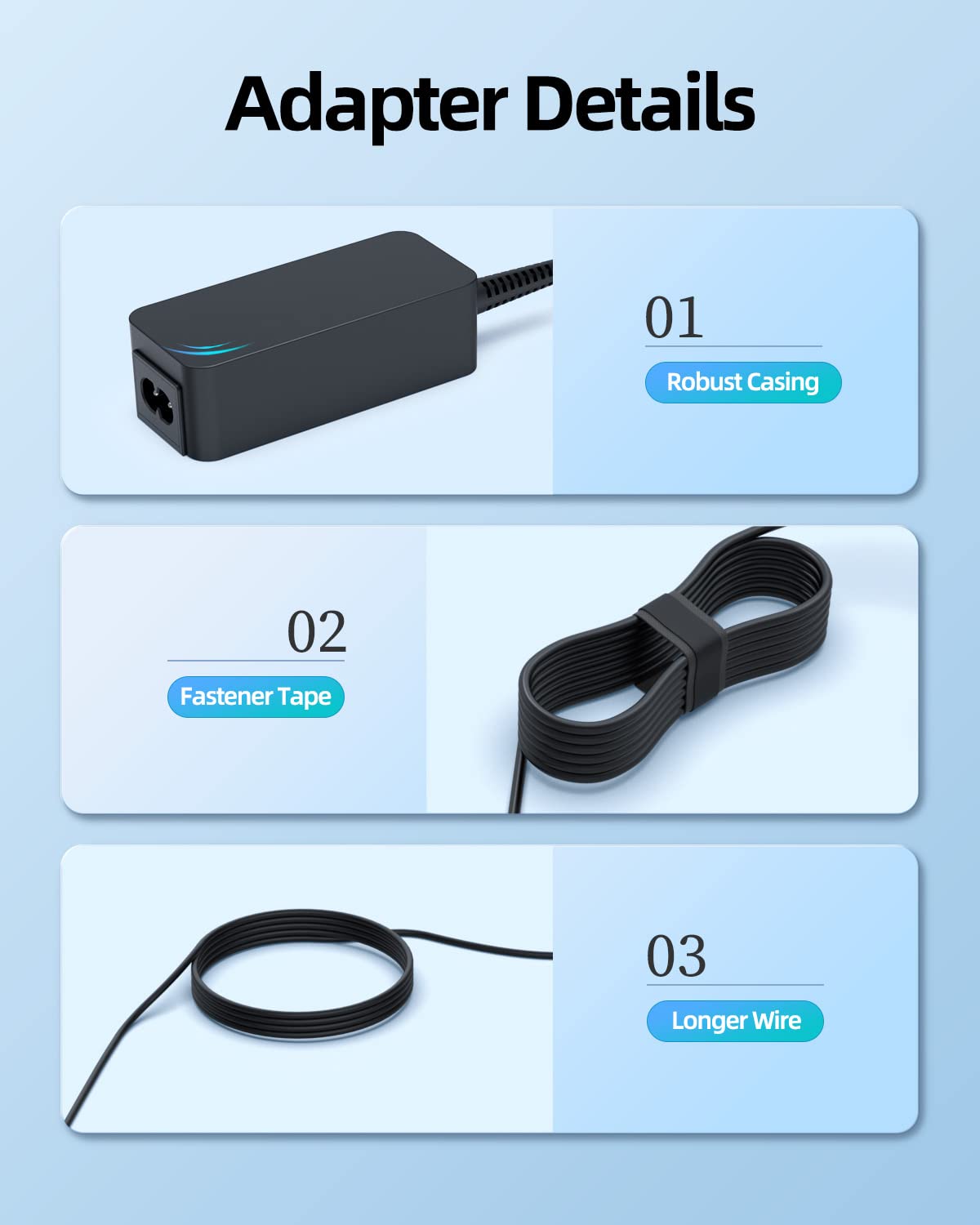 Superer 19V Power Cord Fit for Samsung UN32J UN32J400 UN32J400D UN32J400DAF UN32J400DBF UN32J400DAFXZA UN32J400DBFXZA BN44-00837A A4819-FDY 32 HD LED TV Charger AC Adapter