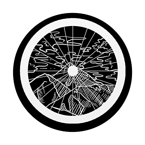 Mountain Bike Wheel Track Minimal Bicycle BMX Cyclist Gift PopSockets Swappable PopGrip