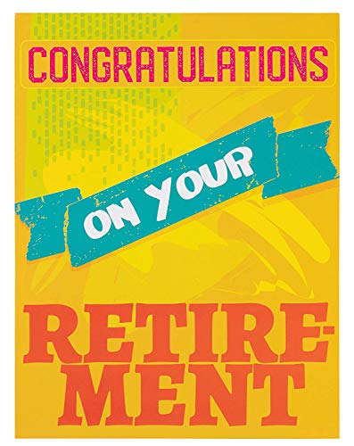 Jumbo Retirement Farewell Cards with Envelopes for Boss Day, Men (8.5 x 11 In, 3 Pack)