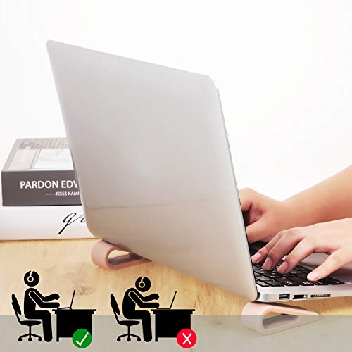 6 Pieces Computer Keyboard Stand Universal Laptop Notebook Stands Anti-Slip Durable Silicone Elevation Stand Compact Portable Desk Risers for Laptop Tablet Keyboard