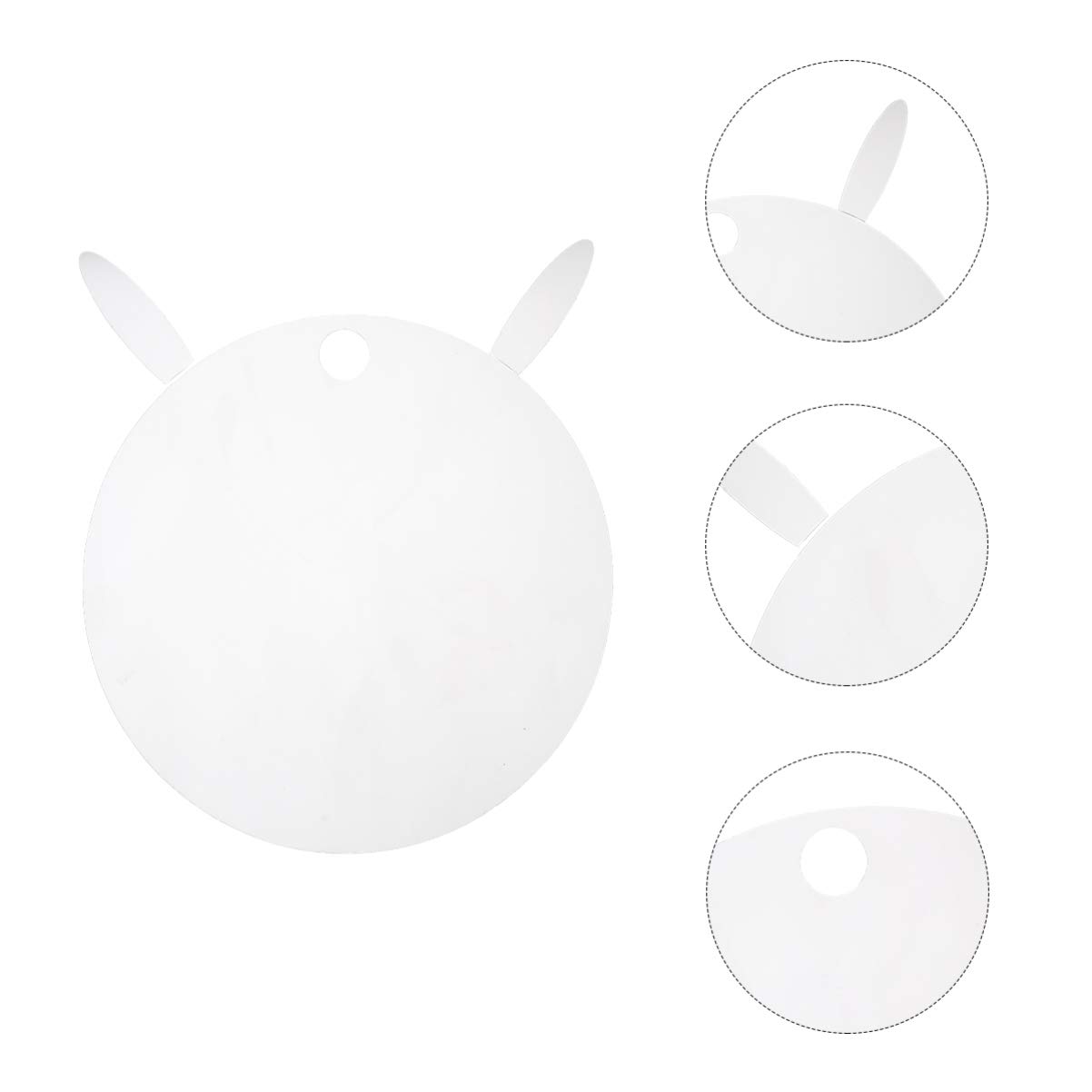 Adhesive Mirrors Wall Mirror Mirror Wall Stickers Acrylic Wall Decals Decoration Removable Rabbit Sign for Room Bathroom Living Room(Small Rabbit) Wall Mirror