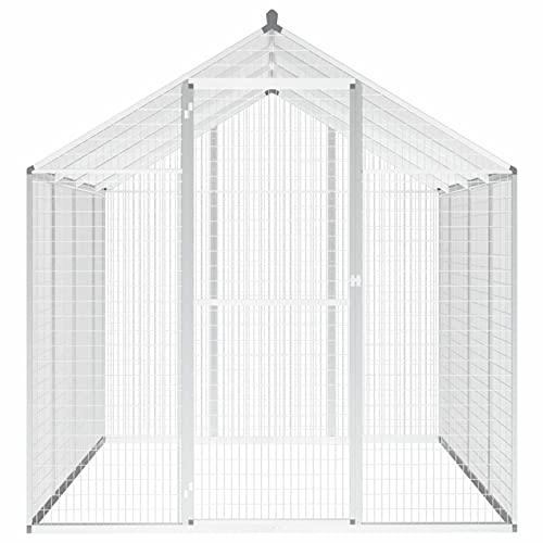 Tidyard Outdoor Aviary Aluminum, Walk-in Aviary with Heavy-Duty Hinged Door, Playing, Exercising, Training Wire Mesh 70"x95.3"x75.6"