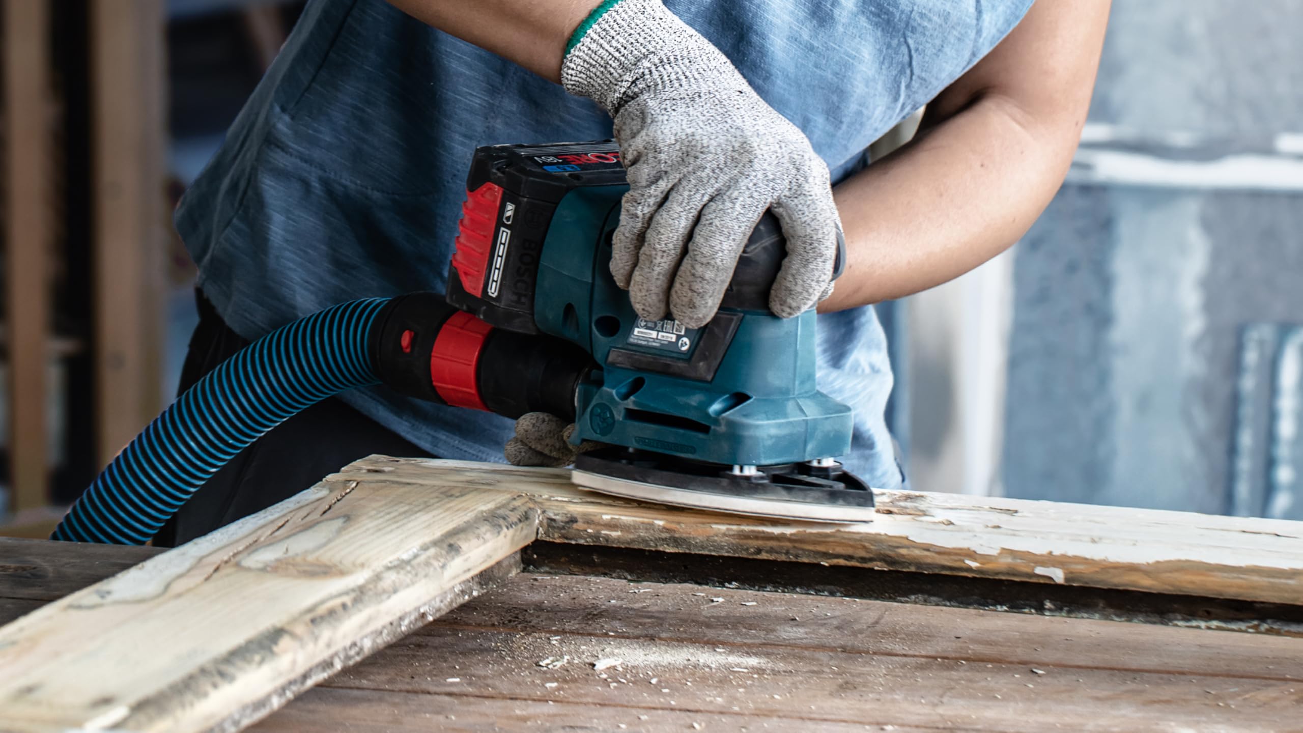 Bosch Professional 10x Expert C470 Sandpaper (for Hardwood, Paint on Wood, 100x150 mm, Grit 60, Accessories Multi Sander)