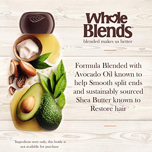 Garnier Whole Blends Nourishing Shampoo with Avocado and Shea Butter Extracts for Dry Hair, 22.0 Fl Oz