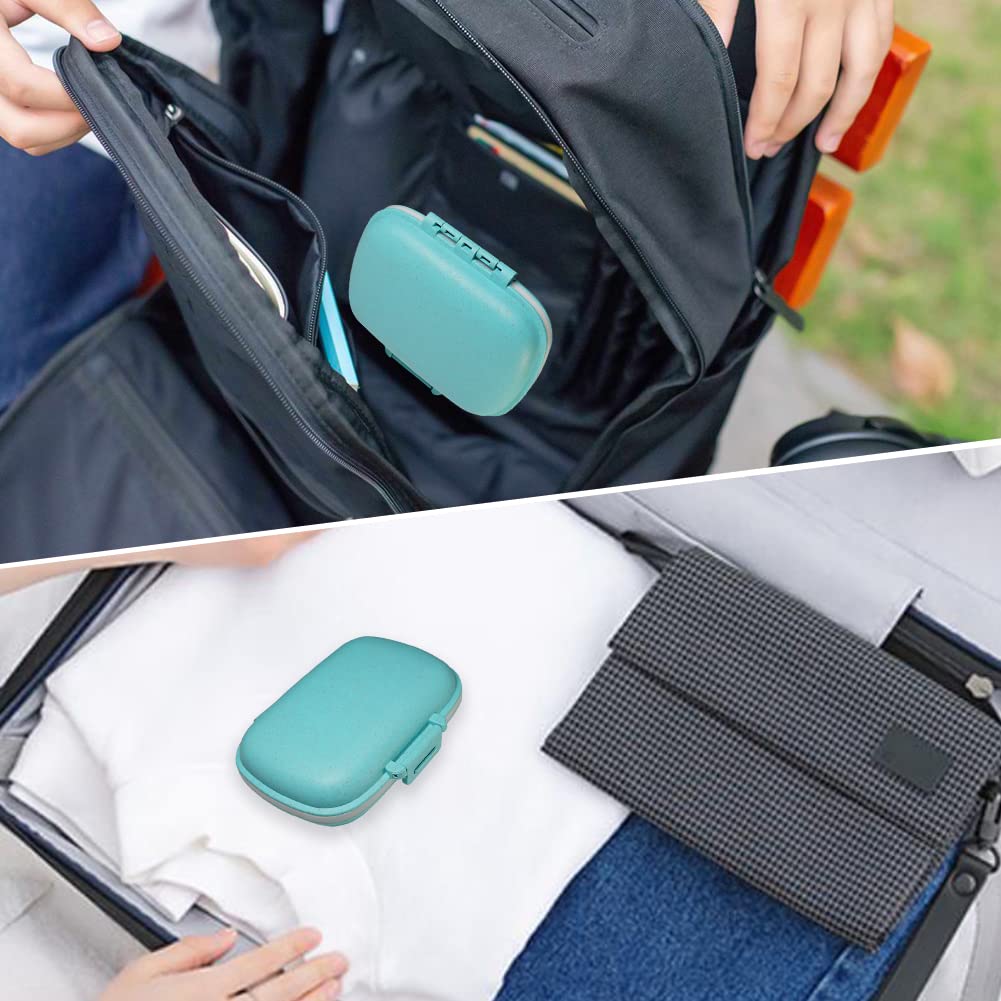 8 Compartments Pill Organizer, Pill Container, Medicine Organizer, Travel Pill Box 7 Day, Pill Dispenser, Pill Case, Pill Box, Weekly Pill Organizer, Pill Holder, Daily Pill Box Organizer
