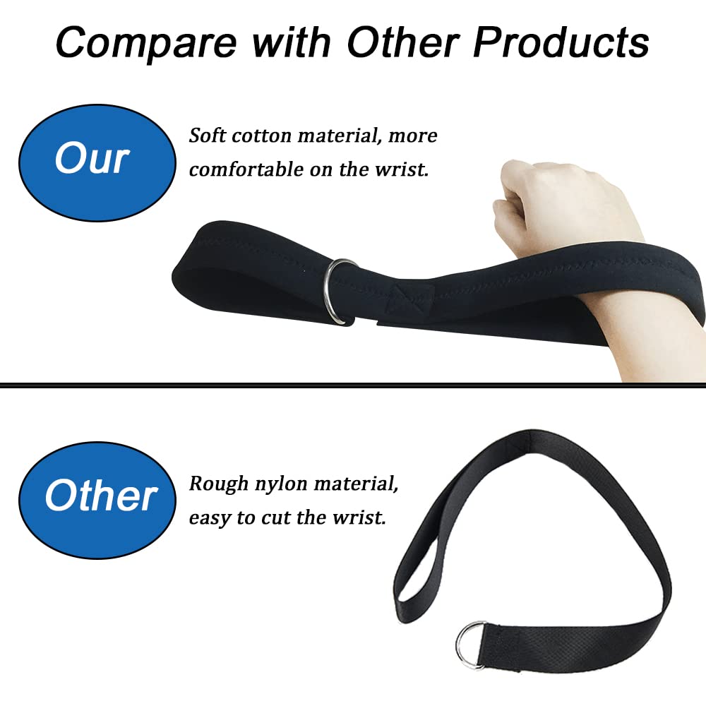 SYOOY 2 Pack Baby Stroller Safety Wrist Strap Adjustable Pram Wheelchair Hand Leash Black Retractable Adjustable Dog Leash Short Rope Safety Belt for Hilly City Street Walking