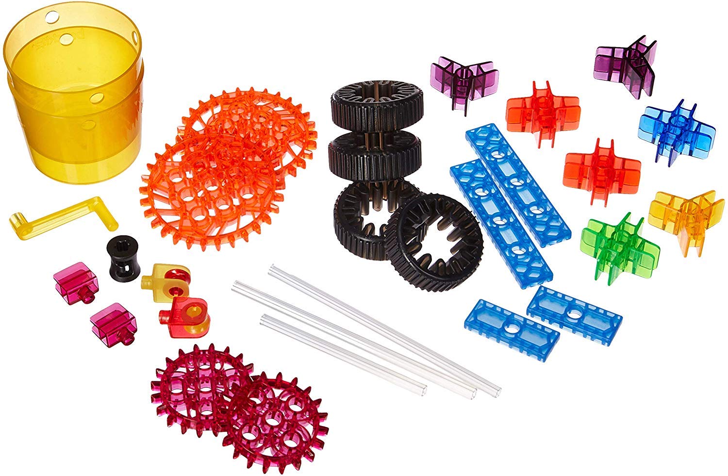 Brackitz Mini STEAM Education Center | STEM Construction Building Block Toy | Sensory Learning Toys for Children PreK-6 | 204 Pc Set