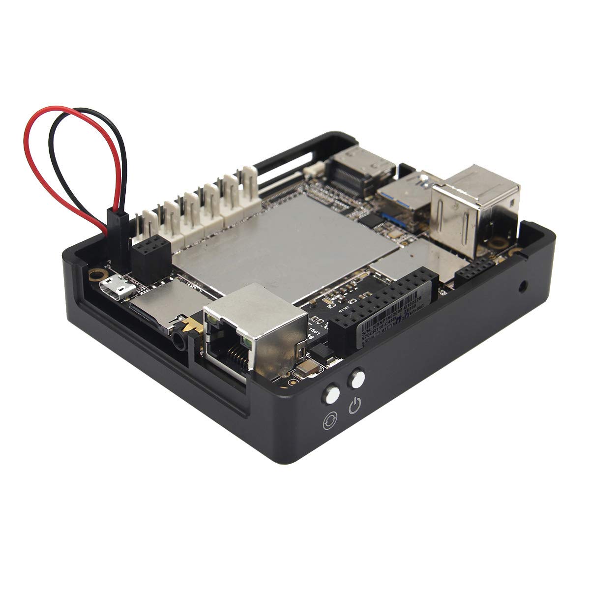 Geekworm Aluminum Alloy CNC Case for LattePanda V1.0 / Geekworm Enclose with Cup Super Mute Cooling Fan Kit for Latte Panda Mother Board