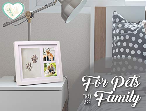 Lime Clay Hand/Footprint Photo Frame for Babies, Kids, and Pets – Includes 9” x 11” Colored Wood Photo Frame, Roller, Mounting Hardware, and Instructions -"Pose"ies