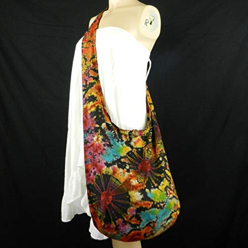 BenThai Products BTP! Tie Dye Sling Crossbody Shoulder Bag Purse Hippie Boho Triple Firework VB2