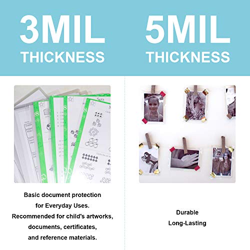 Koala Hot Thermal Laminating Pouches 3 mil 11.5x17.5 Inches Laminating Sheets for Seal 11x17 Inches Photos and Documents 55 Sheets for Extra Protection