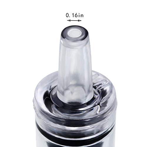 Maxmoral 10PCS Plastic One Way Air Pump Check Valves Non-Return Aquarium Fish Tank Air Pump Stop Valve Accessories(Black)