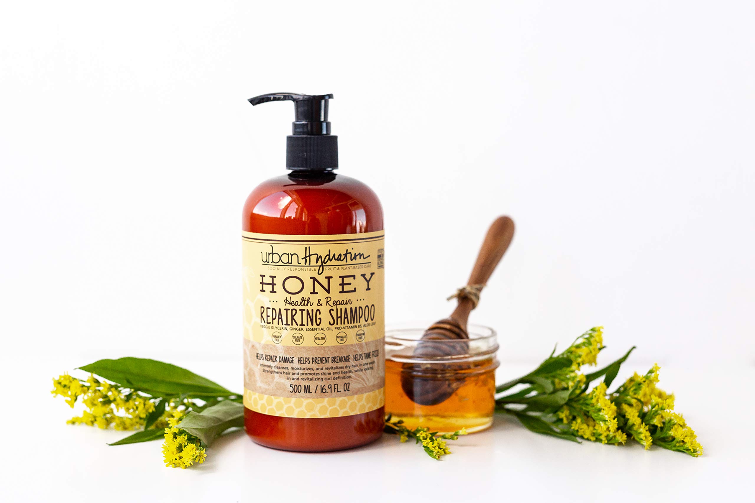 Urban Hydration Honey Growth & Repair Shampoo, Brown, 16.9 Fl Oz
