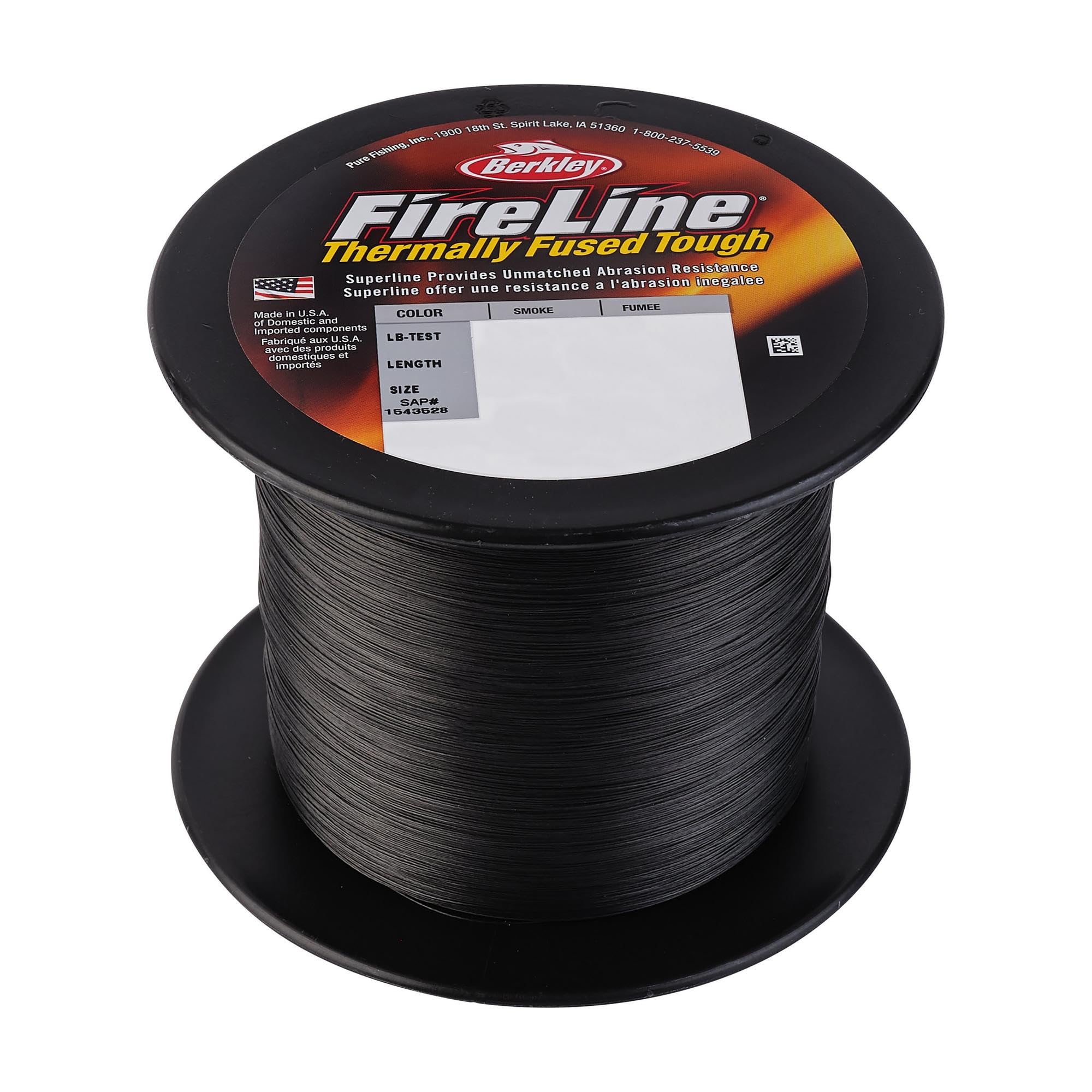 Berkley FireLine® Superline, Crystal, 4lb | 1.8kg, 1500yd | 1371m Fishing Line, Suitable for Freshwater Environments
