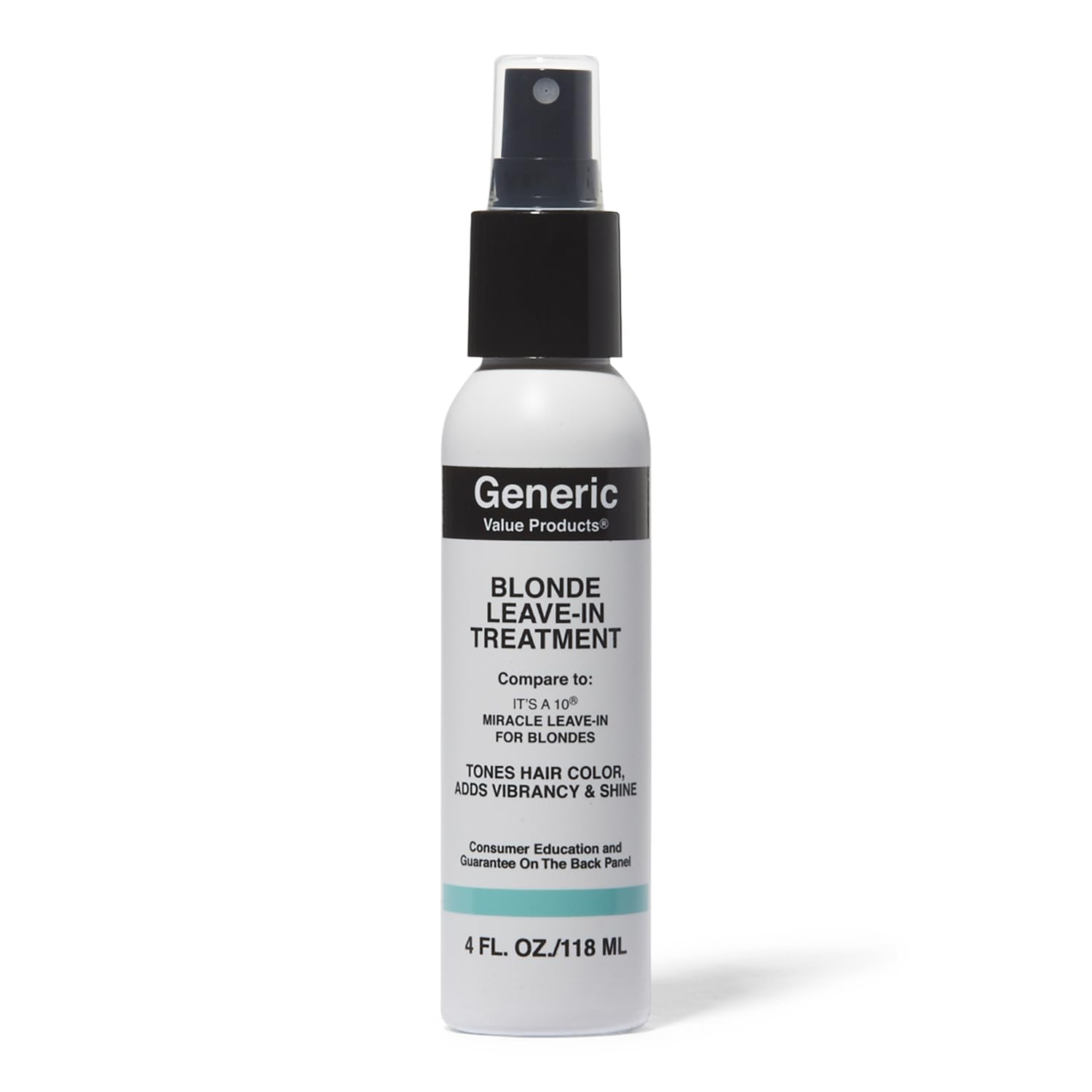 Generic Value Products Blonde Leave In Treatment, Ideal for Blondes to Fight Brassiness, Enhances Shine and Manageability, De-frizzes, Detangles, 4 Oz