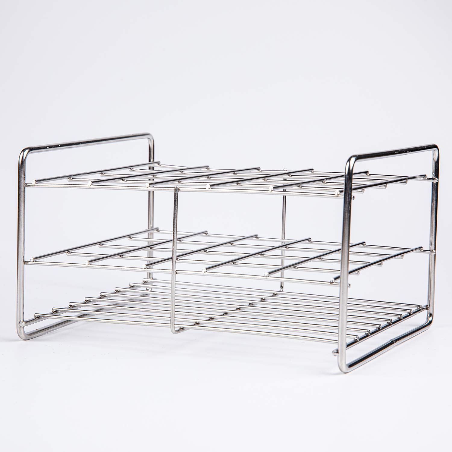 Adamas-Beta Stainless Steel Test Tube Rack,20 Place,5x4 Format,Wire Constructed,Outer Diameter Permitted of Tubes 29-31mm